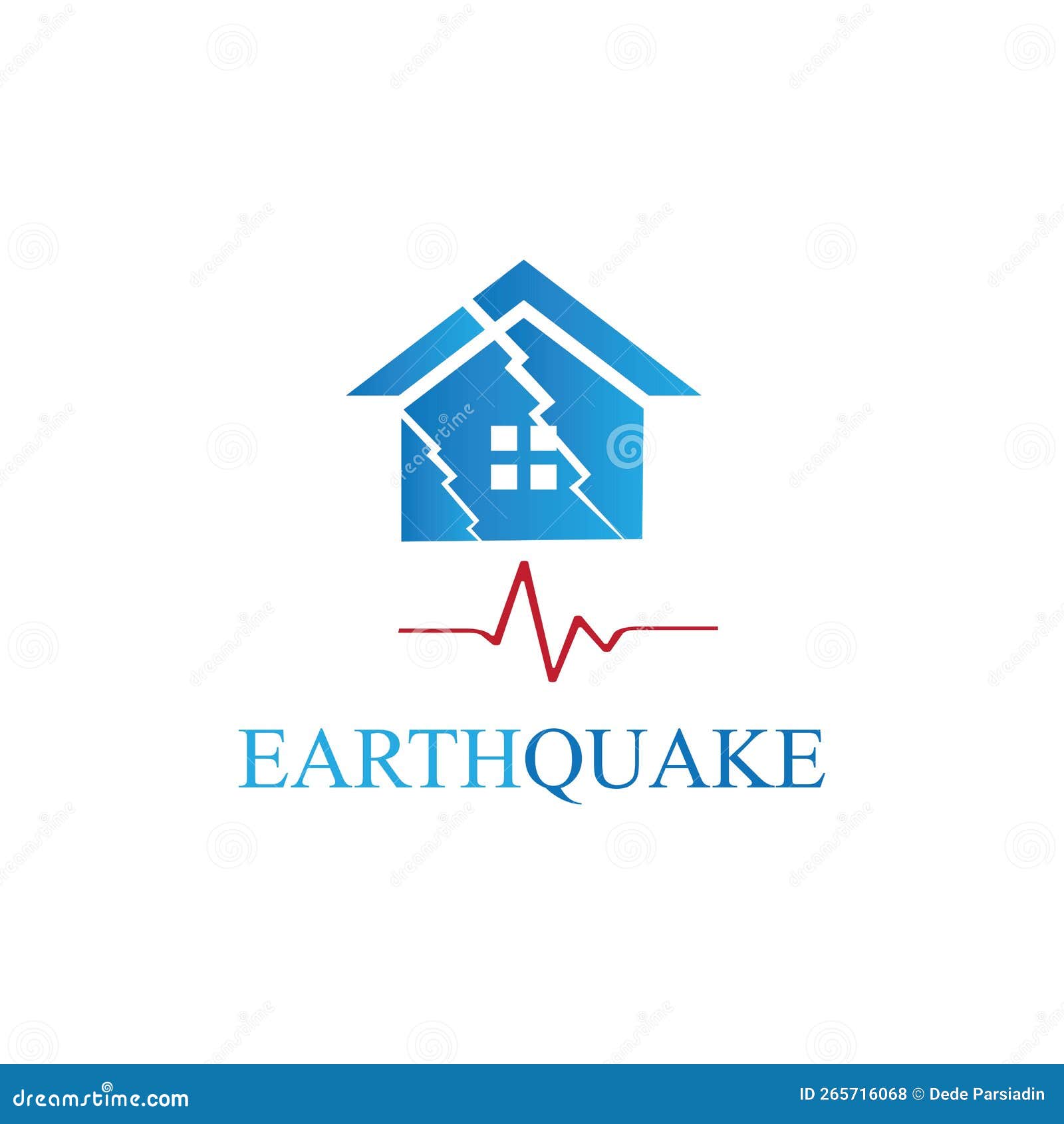 Vector Illustration of Earthquake Logo Icon Design Template Stock ...
