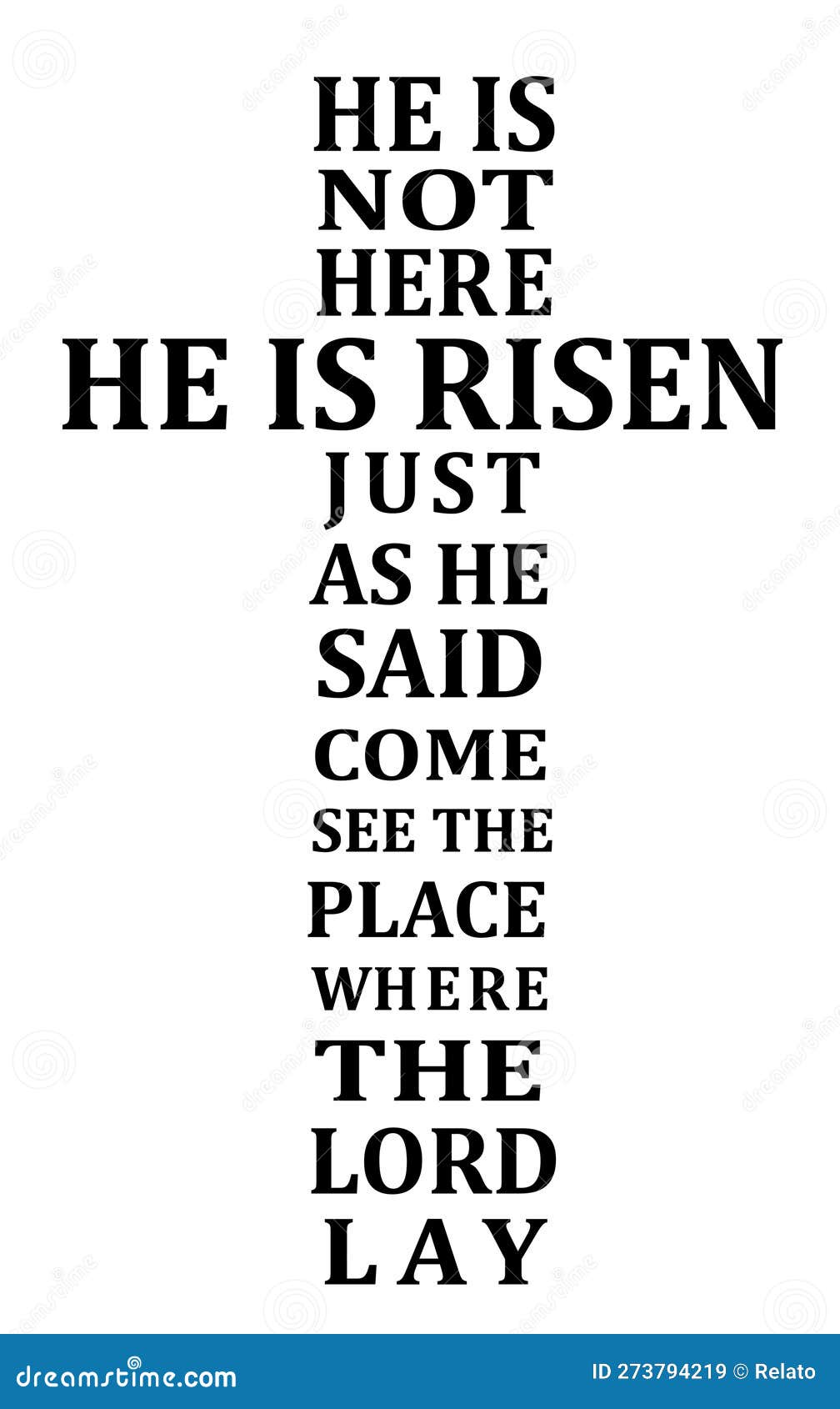 Vector he is Risen, Cross stock vector. Illustration of christian ...