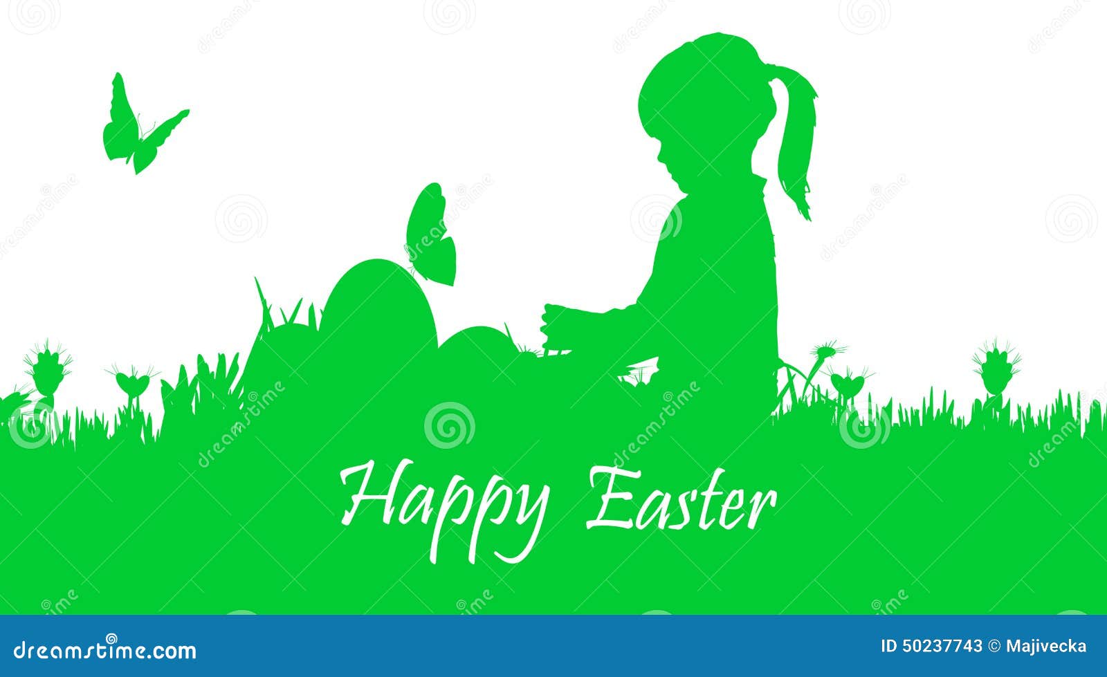 Vector Illustration with Easter Theme. Stock Vector - Illustration of ...