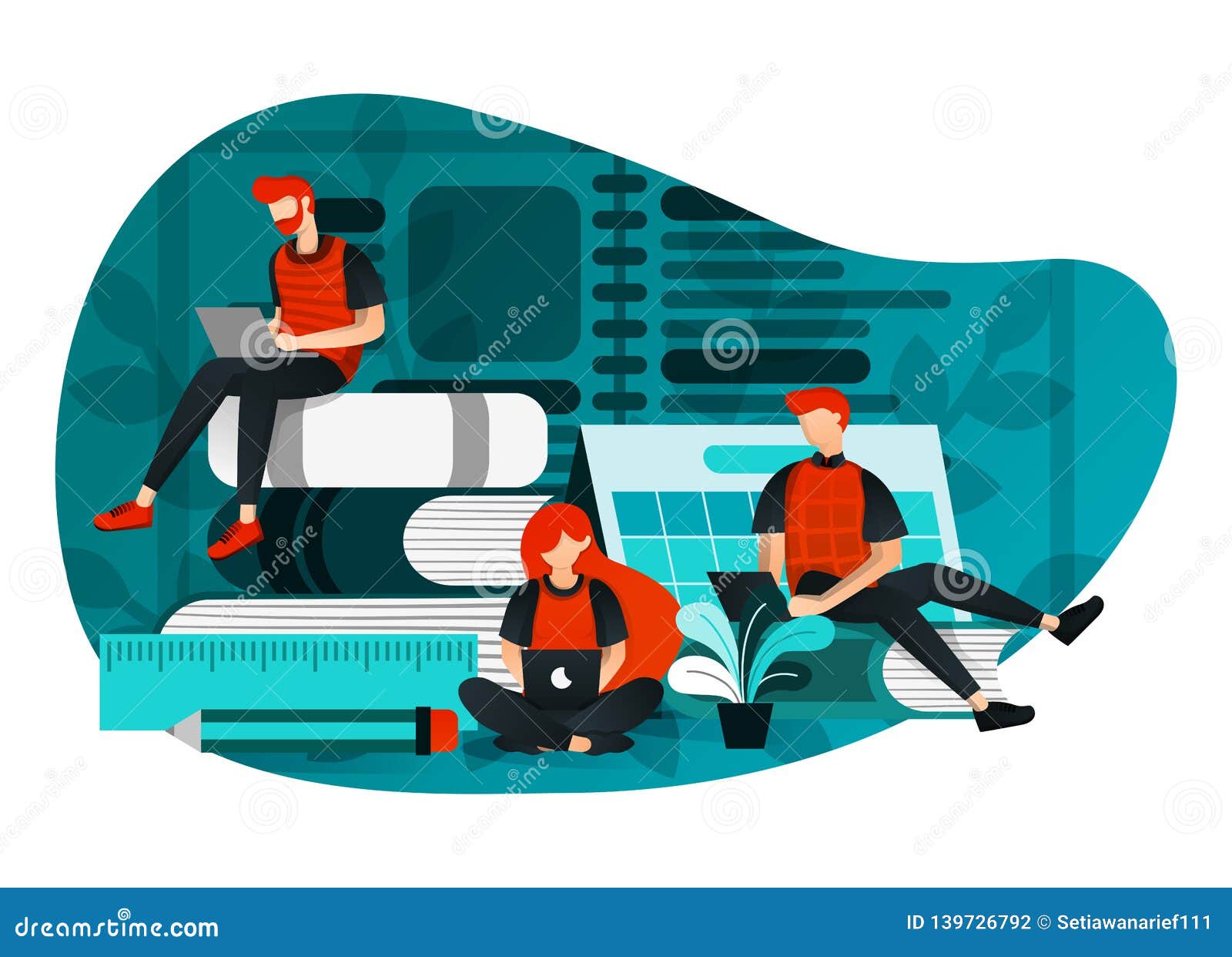 People Studying In School For Driver License Mobile App Page Onboard ...