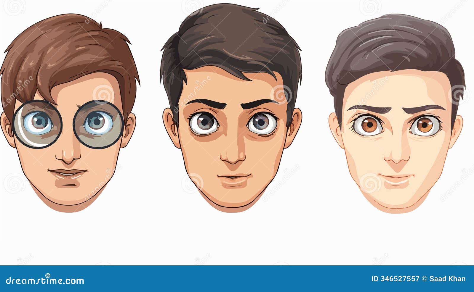 Myopia And Hyperopia Cartoon Vector | CartoonDealer.com #40924891