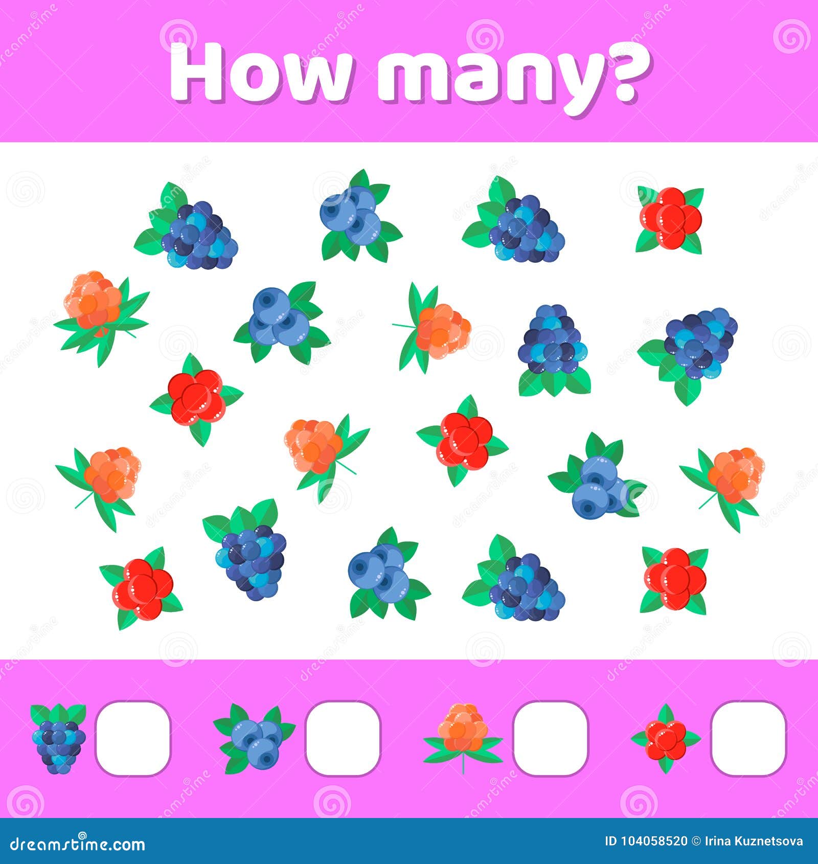 Vector Illustration. Educational a Mathematical Game Stock Vector ...