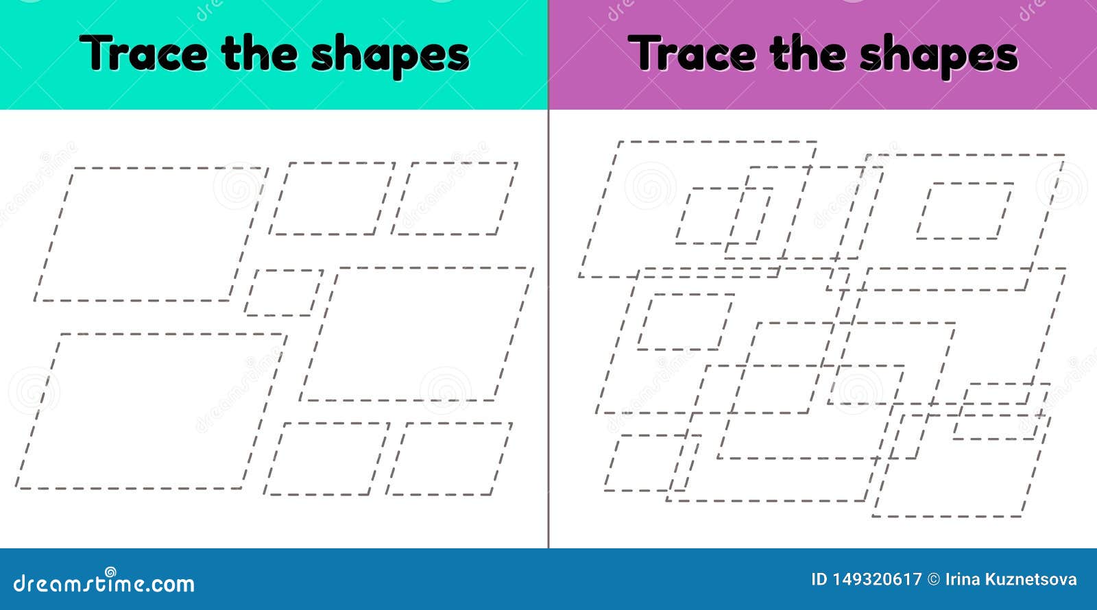 Educational Tracing Worksheet For Kids Preschool And School Age. Trace ...