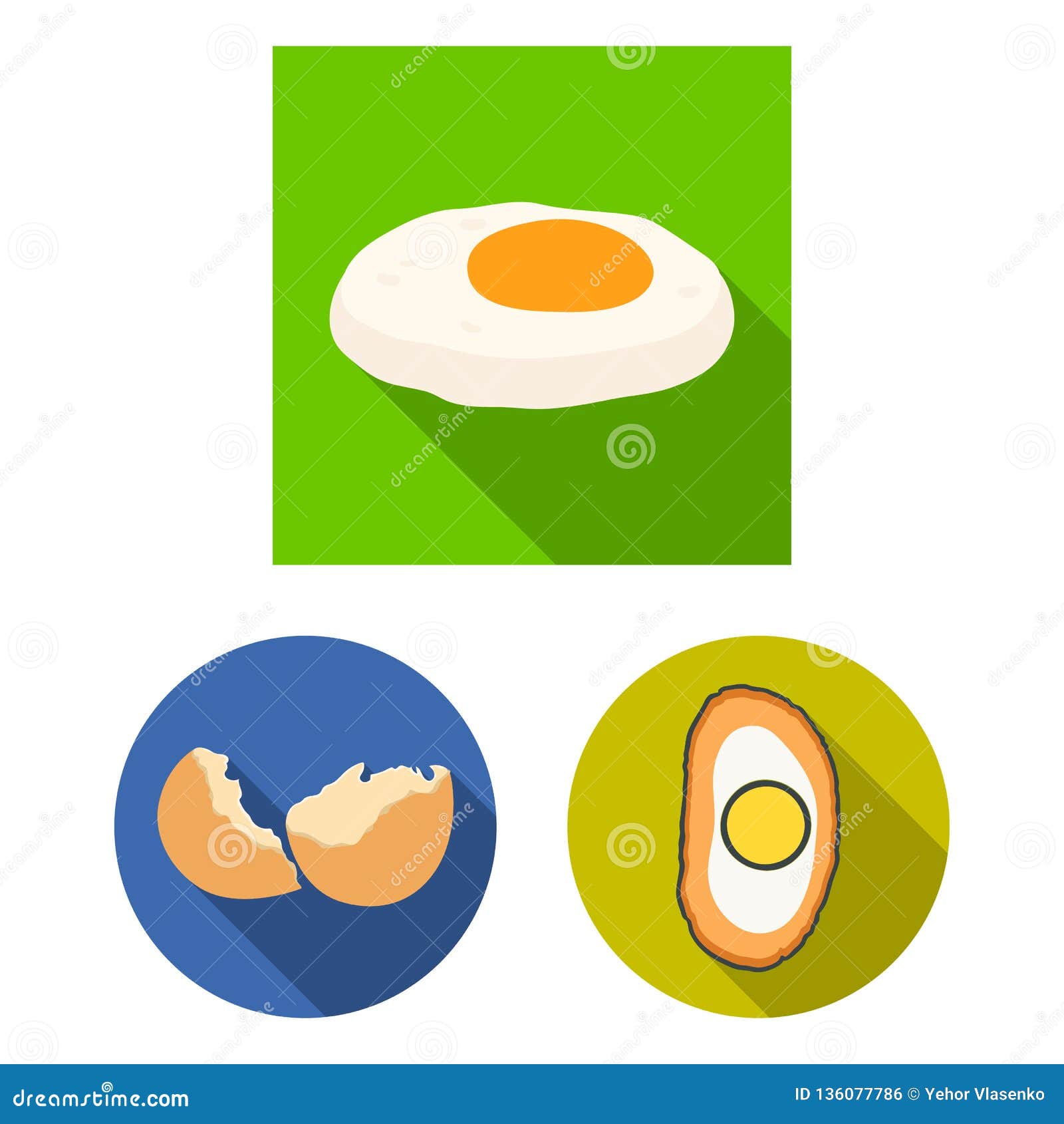 Vector Design of Egg and Breakfast Icon. Collection of Egg and Meal ...
