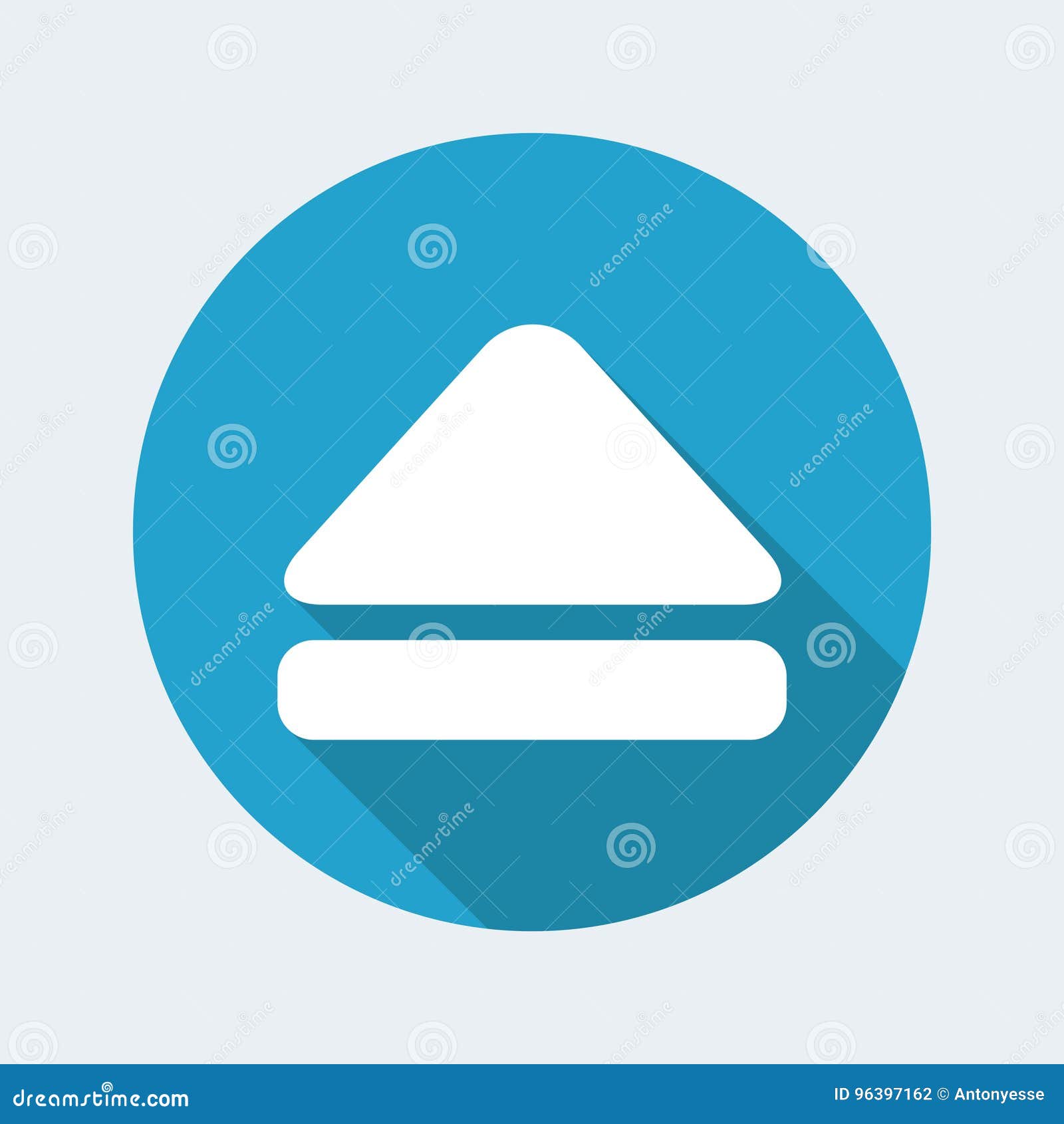 Vector Illustration of Eject Button Icon Stock Vector - Illustration of ...