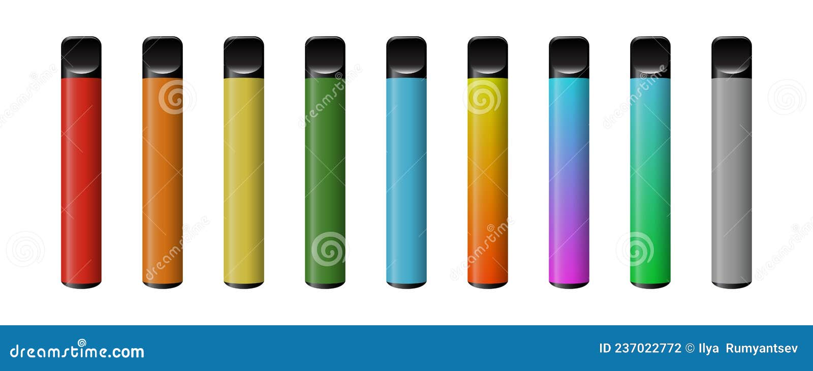 Vector Illustration of Electronic Cigarette Stock Vector - Illustration ...