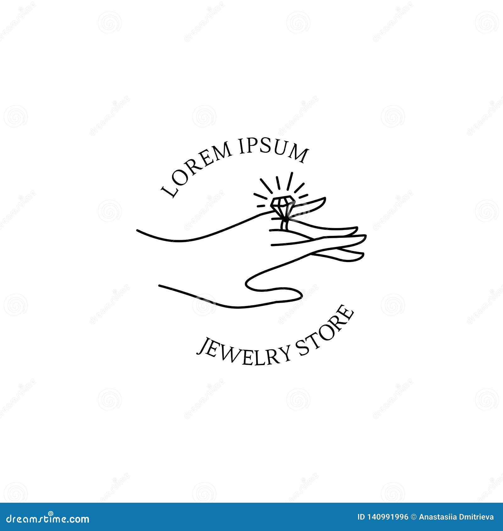 Jewelry Logo Stock Vector Illustration Of Finger Beauty 140991996