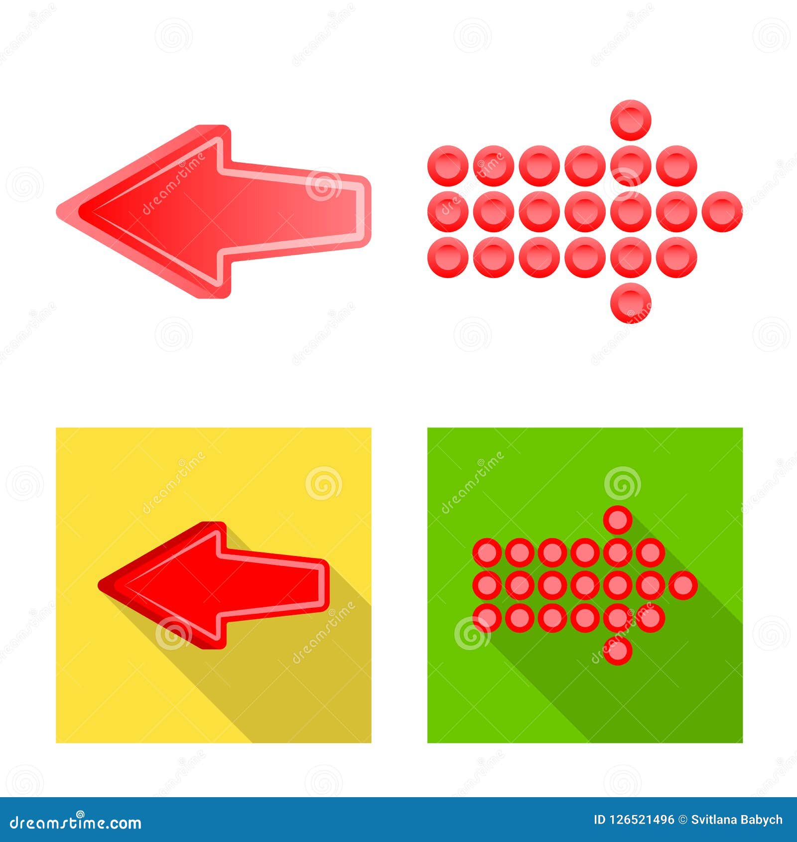 Vector Illustration of Element and Arrow Logo. Collection of Element ...