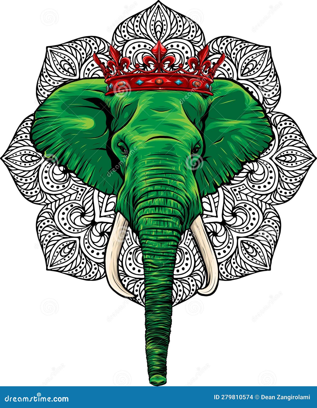Elephant King Vector Logo | CartoonDealer.com #170688669