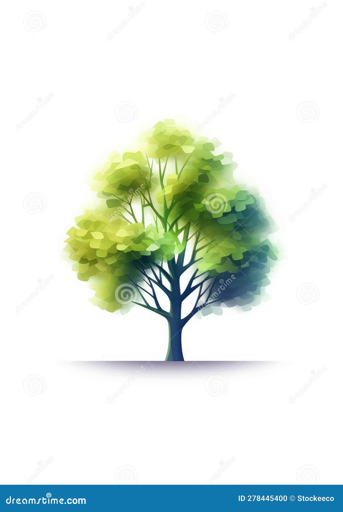 Elm Icon on White Background Stock Illustration - Illustration of ...