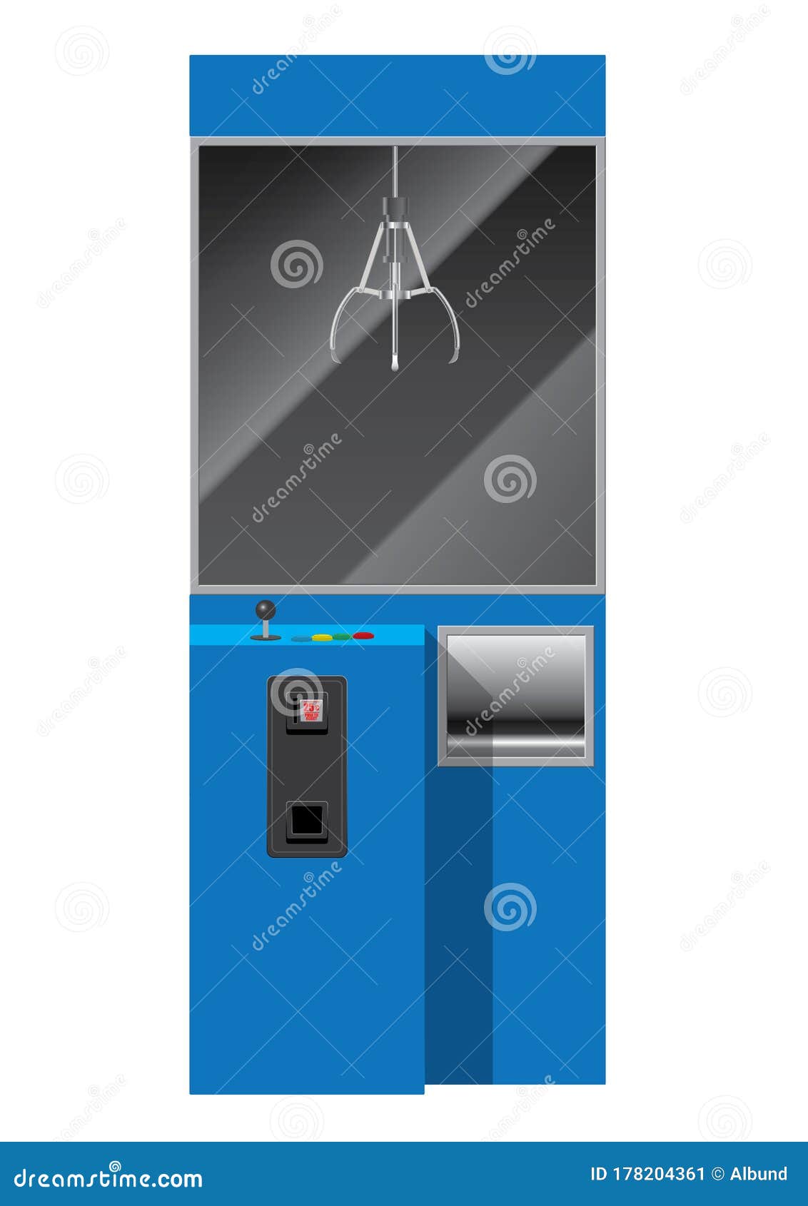 Claw Arcade Game stock illustration. Illustration of claw - 178204361