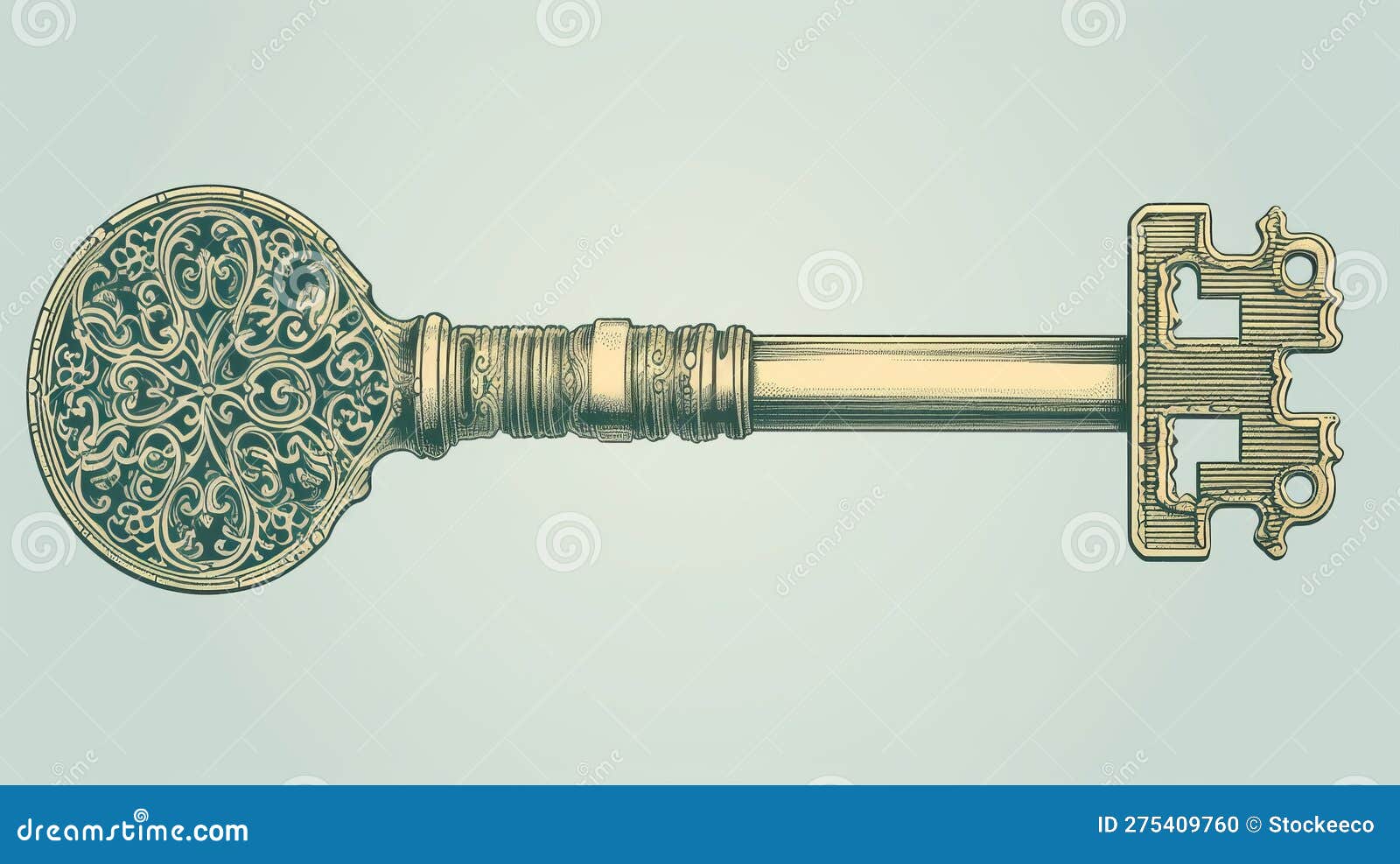 Vector Illustration of Encryption Key Stock Illustration - Illustration ...