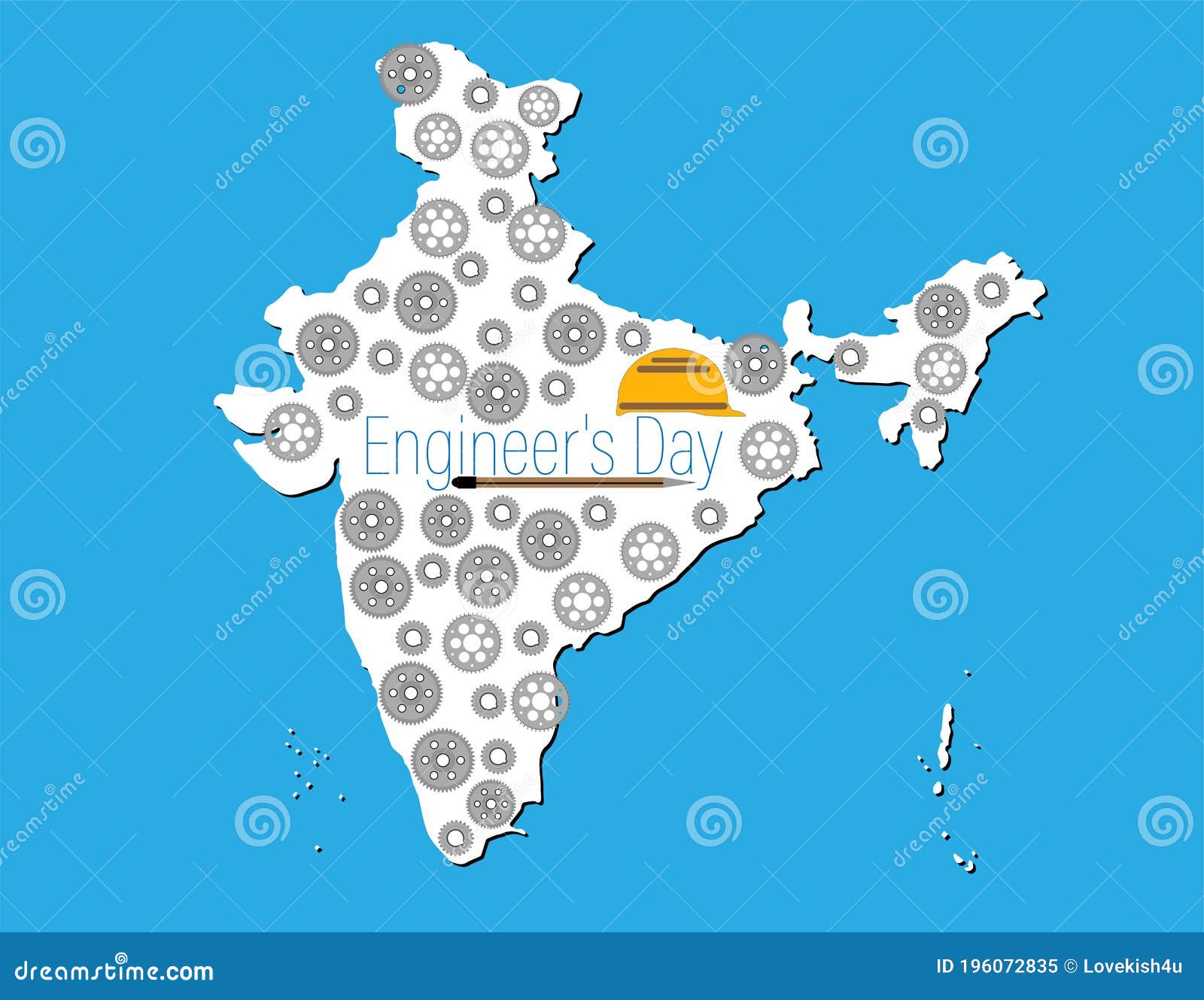 Vector Illustration of Engineer`s Day India. 16th September Stock ...