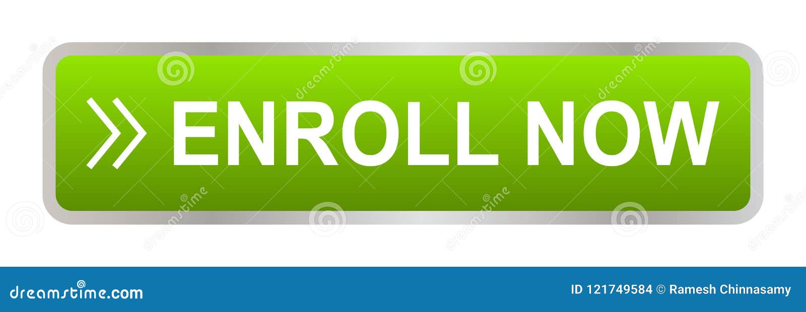 Enroll now button stock vector. Illustration of computer - 121749584