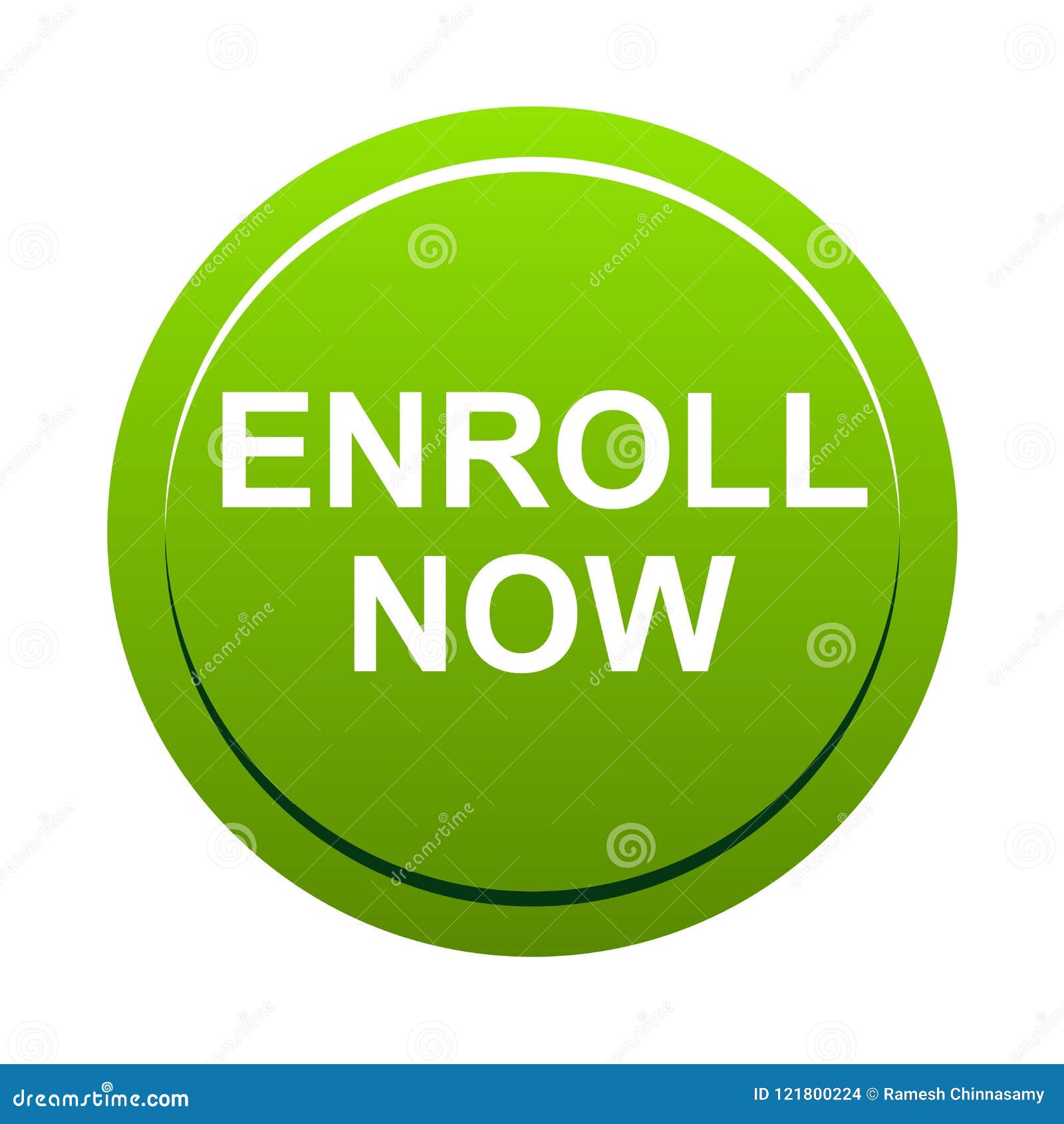Enroll now button stock vector. Illustration of enter - 121800224