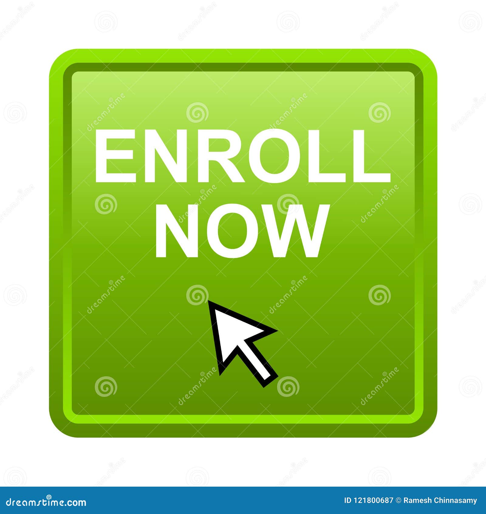 Enroll now button stock vector. Illustration of abstract - 121800687