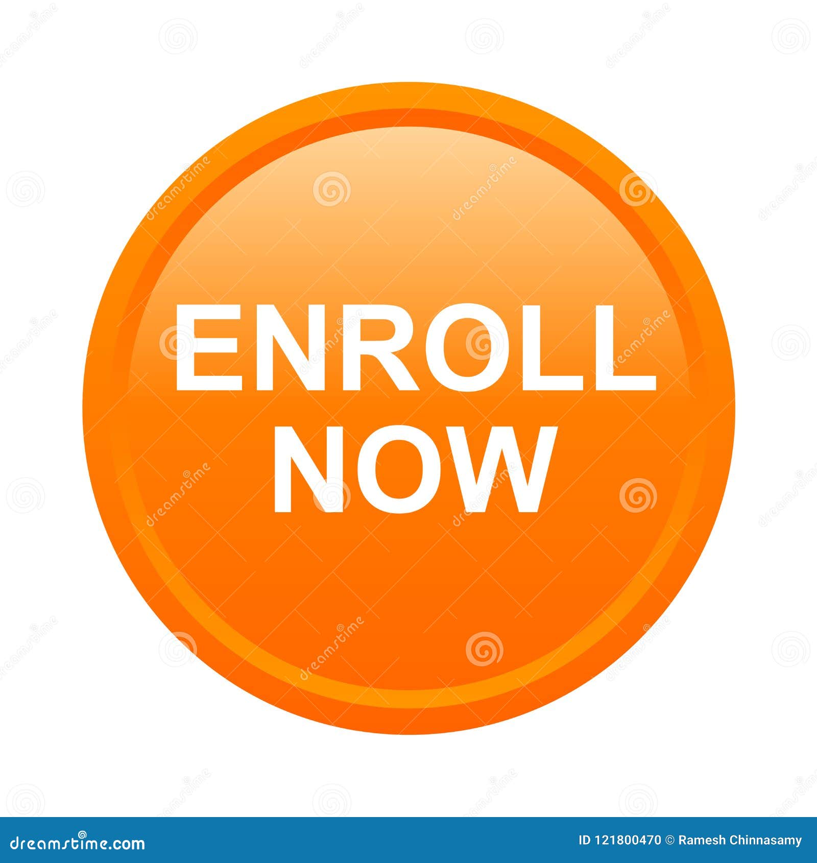 Enroll now button stock vector. Illustration of buttons - 121800470