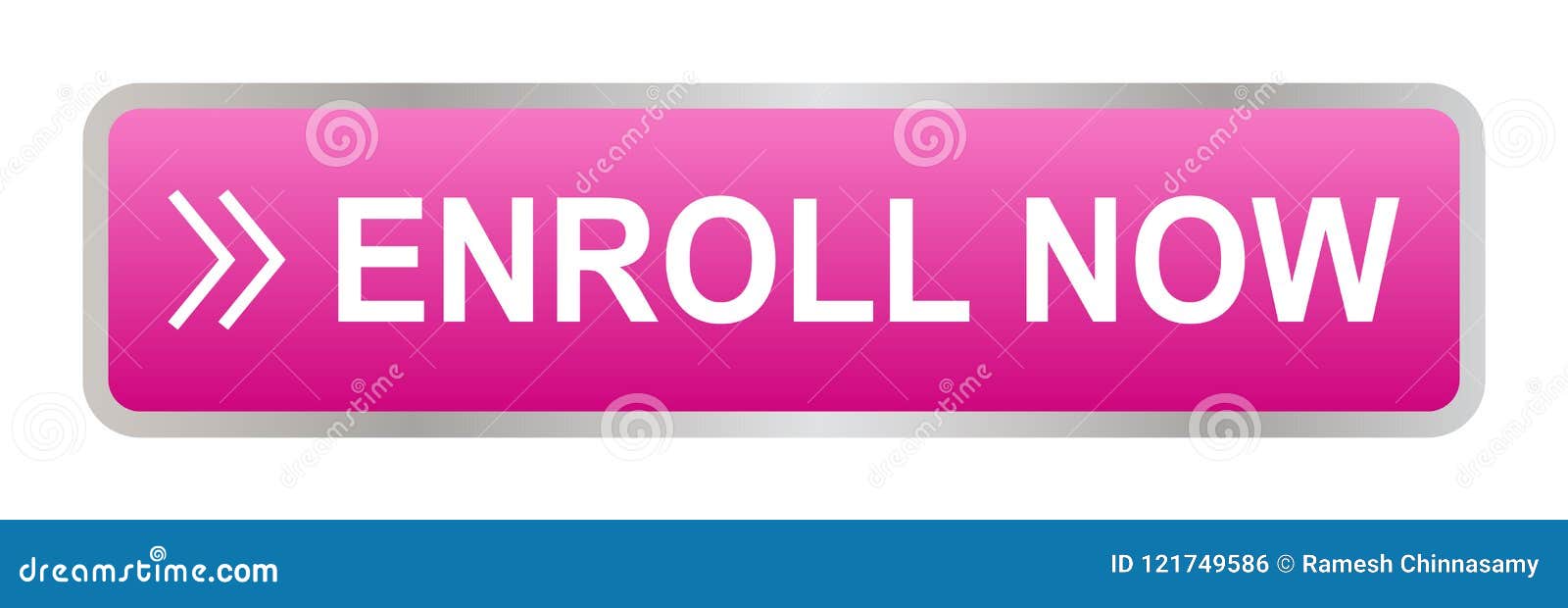 Enroll now button stock vector. Illustration of buttons - 121749586