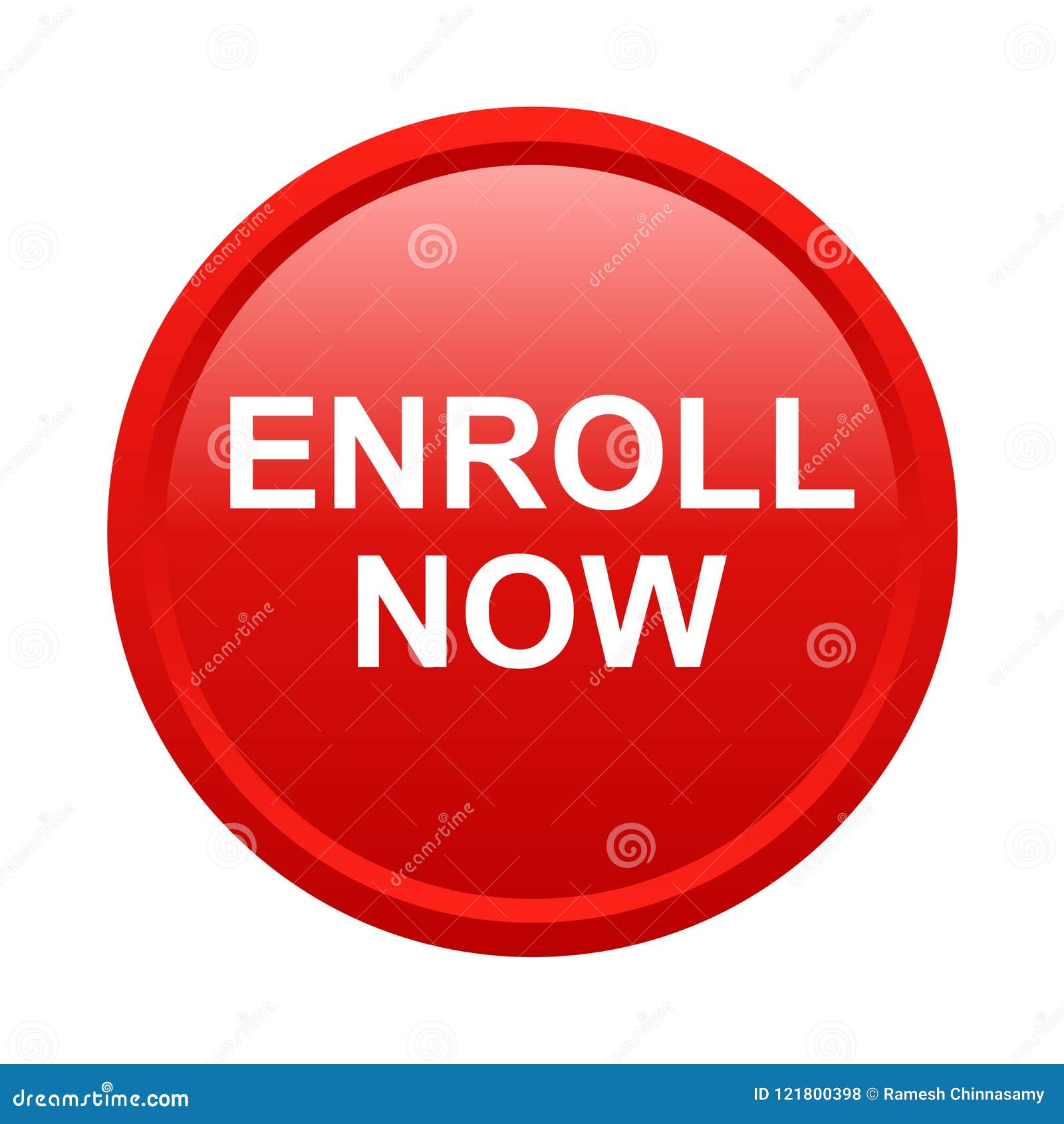 Enroll now button stock vector. Illustration of enroll - 121800398