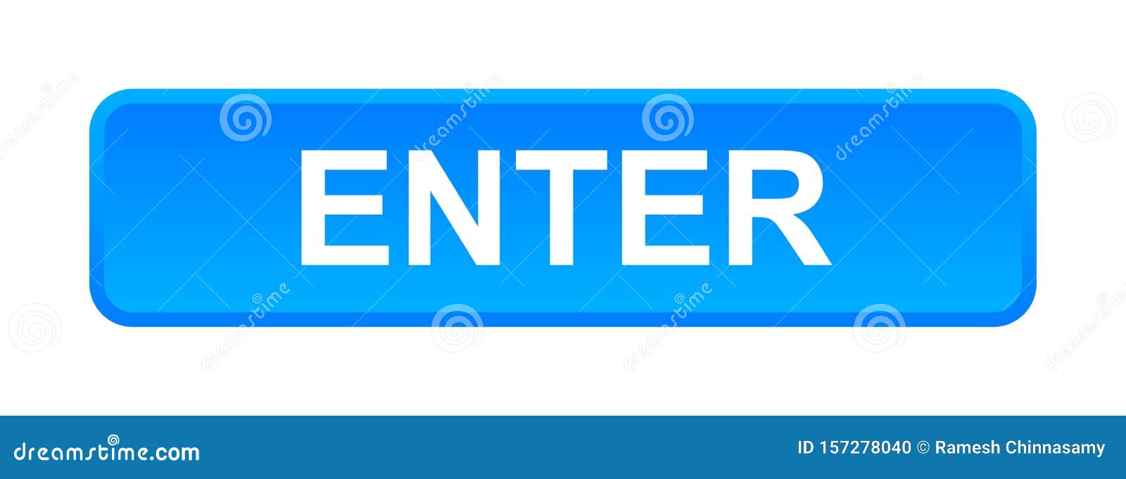 Enter button stock vector. Illustration of buttons, blog - 157278040