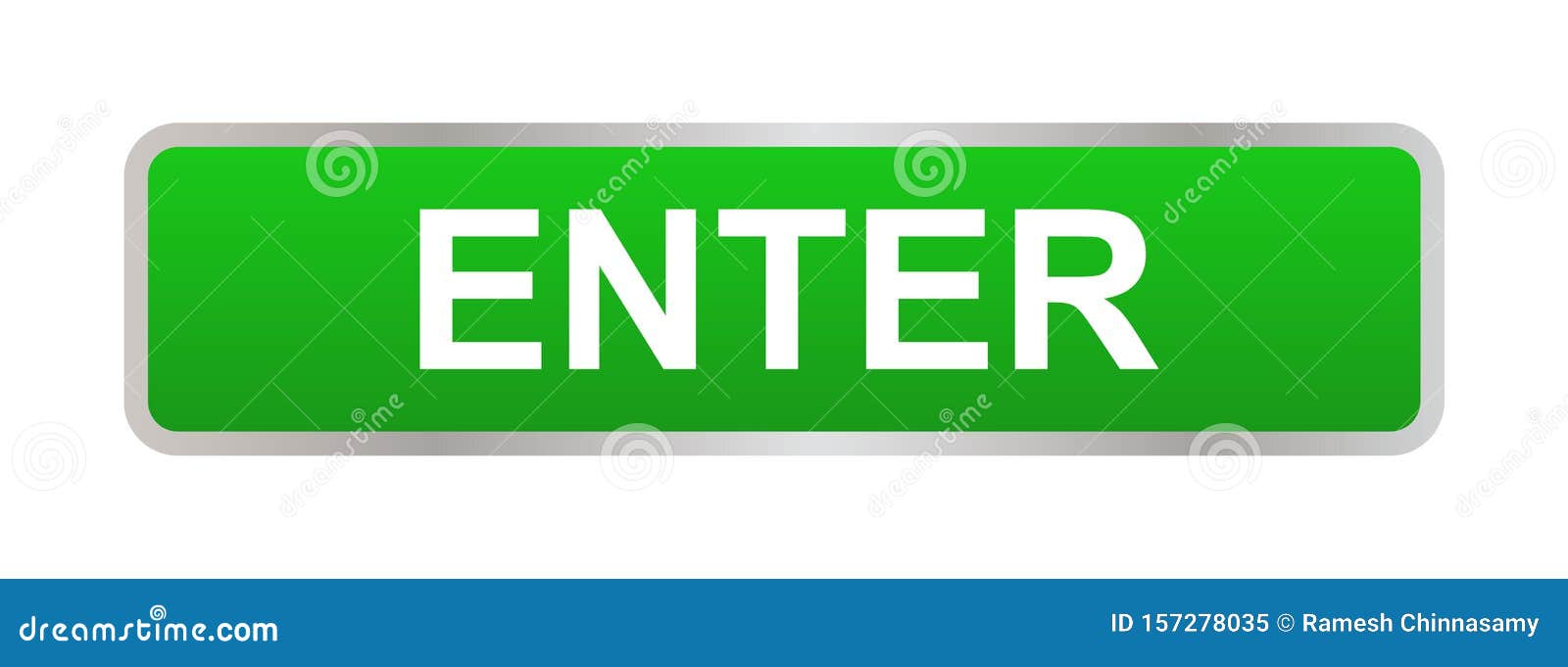 Enter button stock vector. Illustration of element, glossy - 157278035