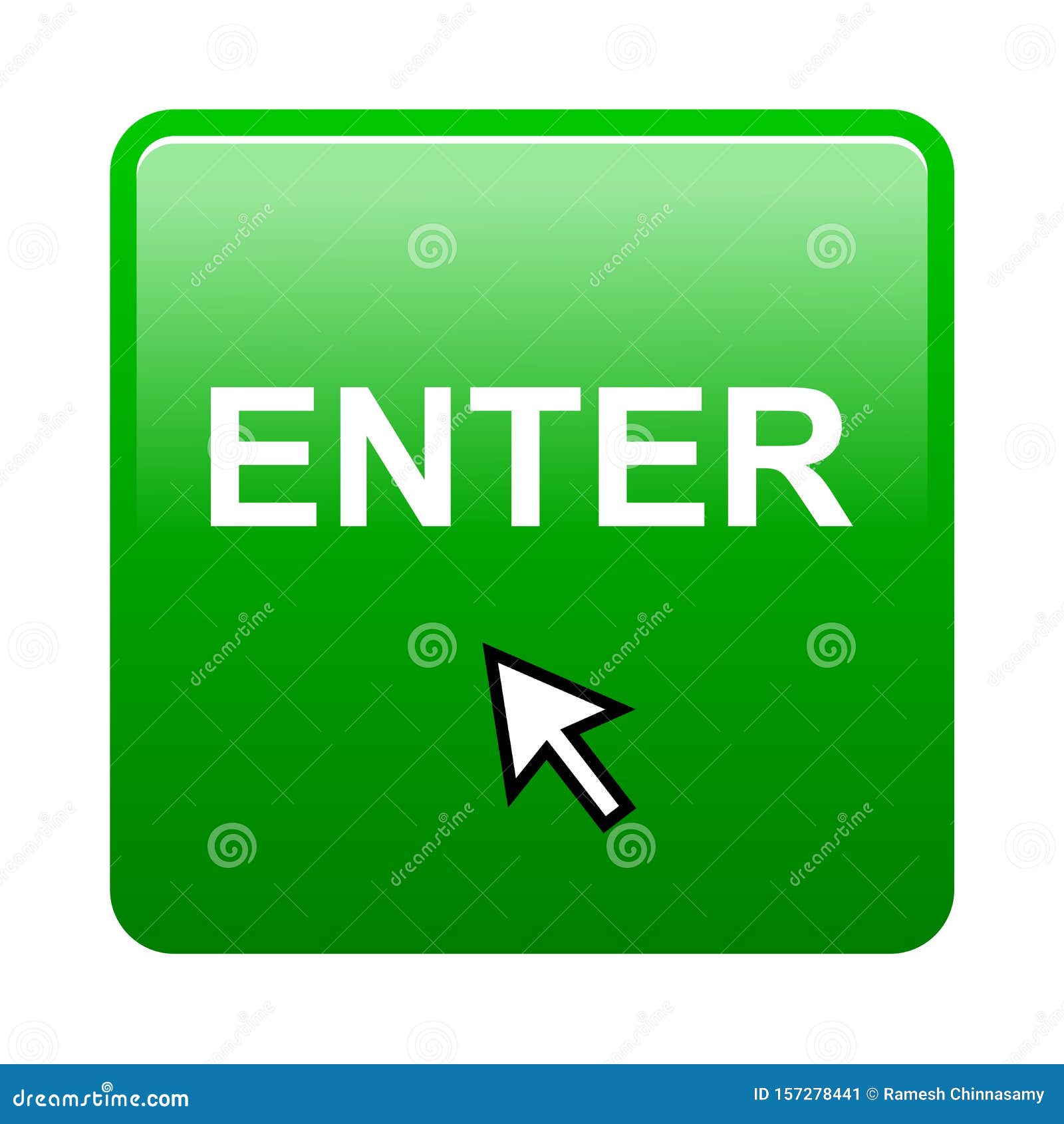 Enter button stock vector. Illustration of buying, graphic - 157278441