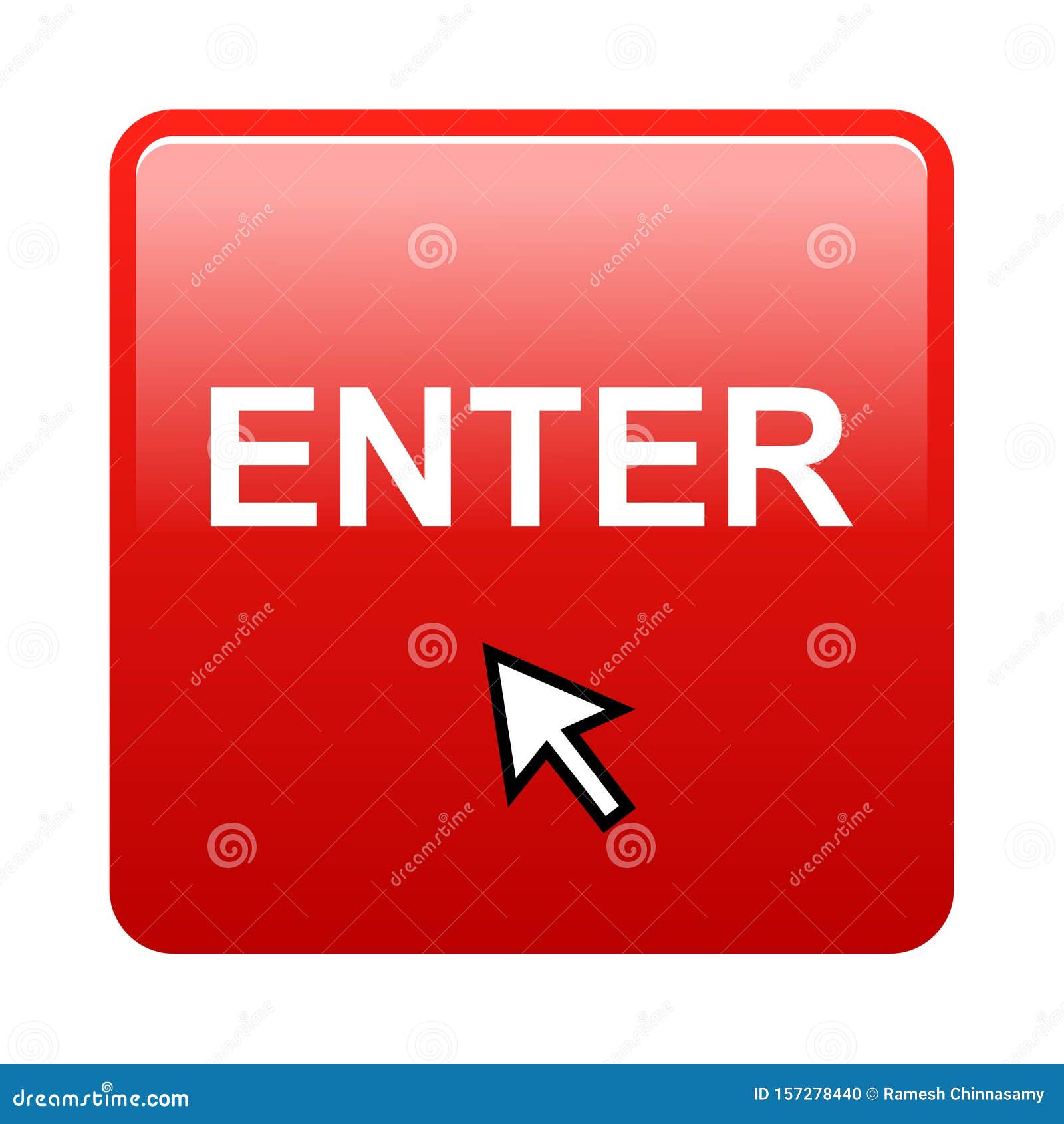 Enter button stock vector. Illustration of colors, concept - 157278440