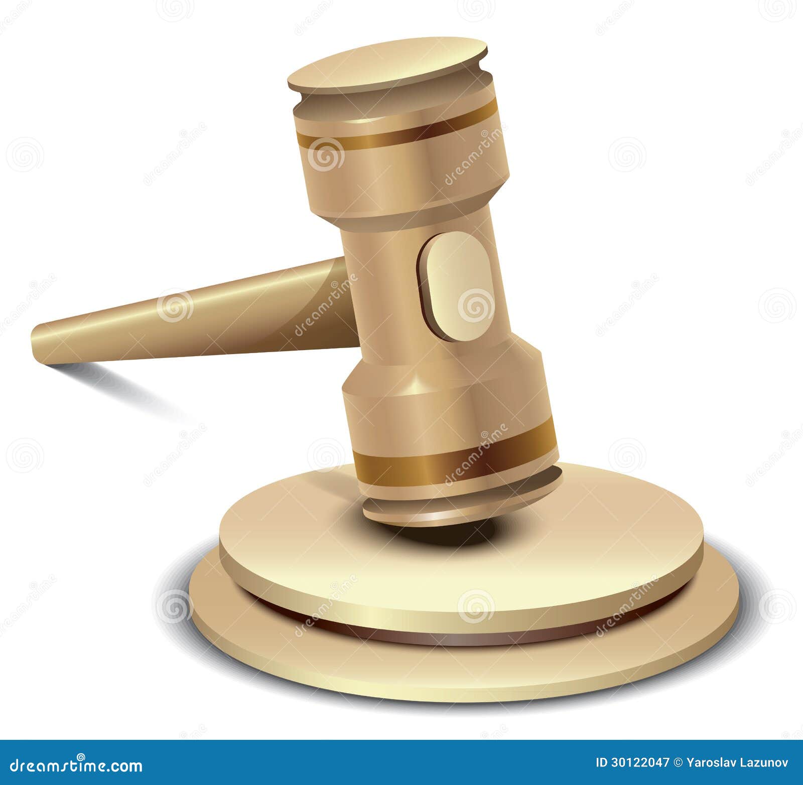 Realistic vector gavel stock vector. Illustration of bang - 30122047