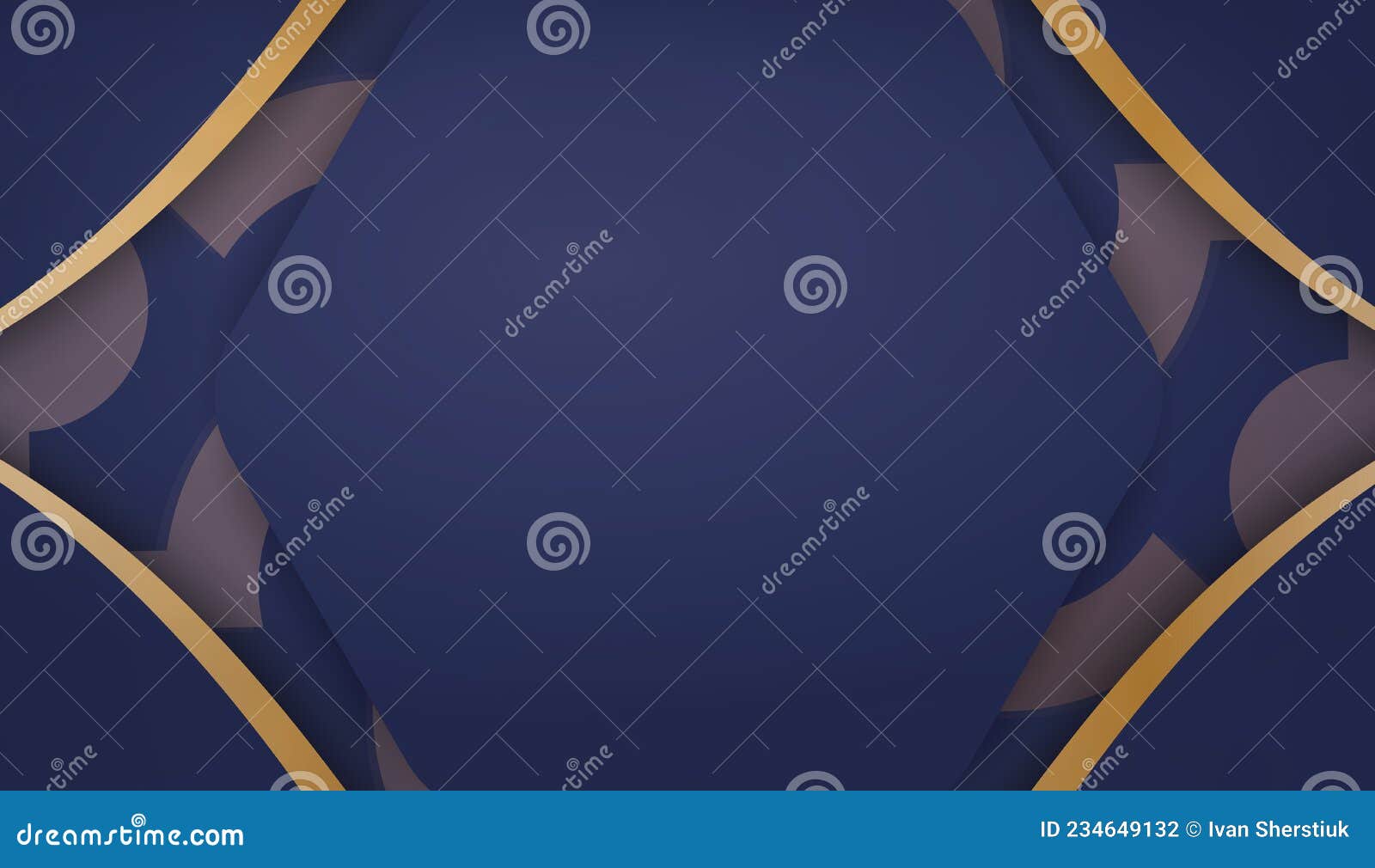 Dark Blue Background with Luxury Gold Pattern for Design Under the Text ...