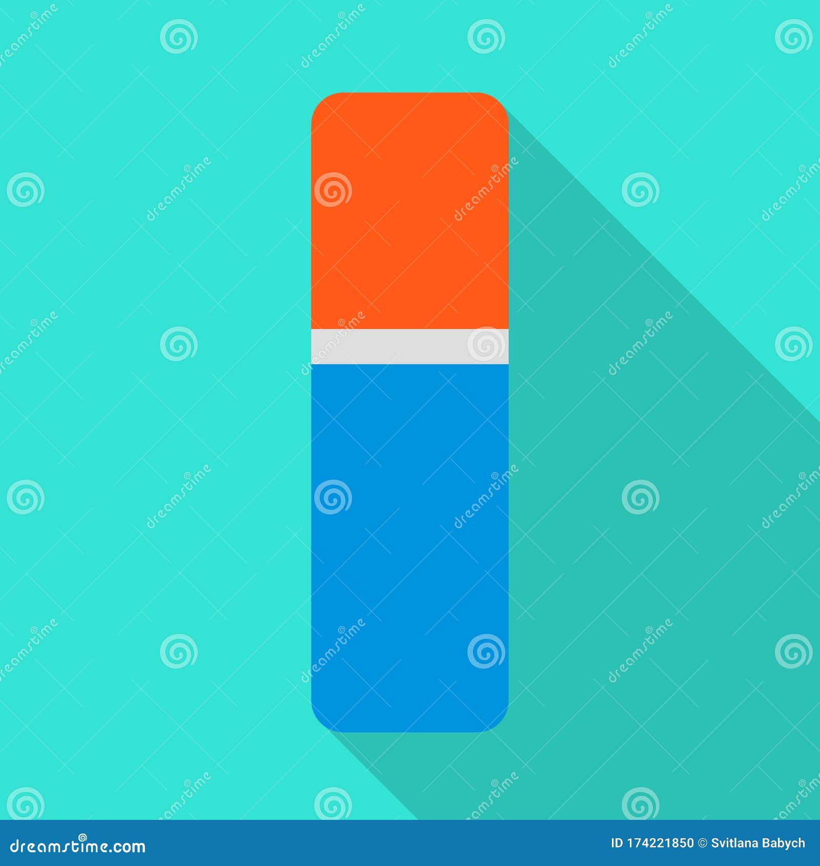 Vector Illustration of Eraser and Rubber Sign. Web Element of Eraser ...