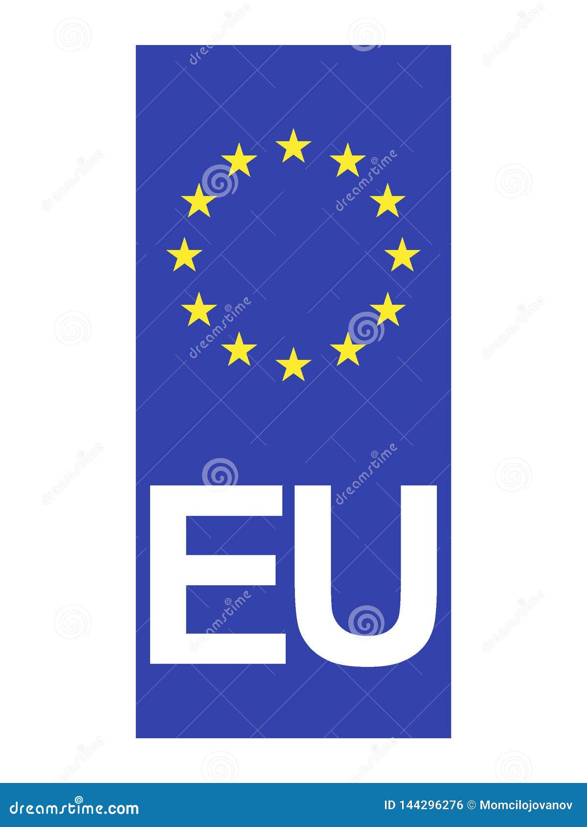 EU Flag and Symbol stock vector. Illustration of leaf - 144296276