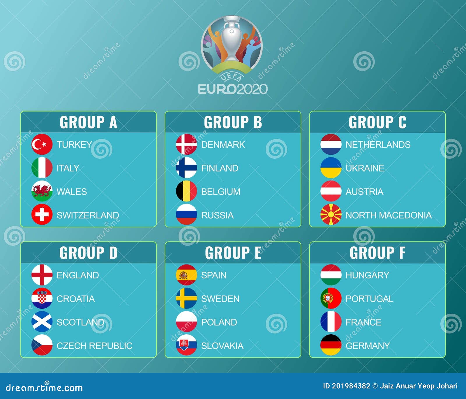 EURO 2020 UEFA European Championship Logo Set. Vector Illustration ...