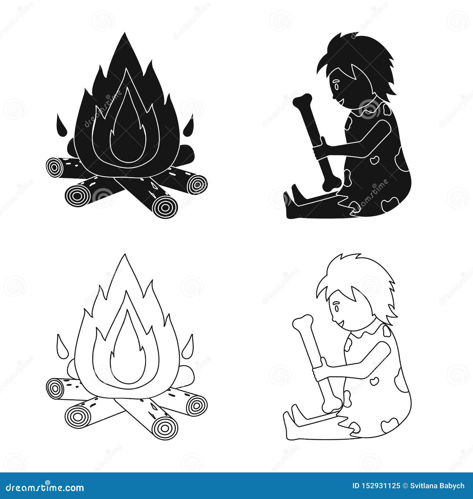 Neolithic Icon Vector From Agriculture Concept. Thin Line Illustration ...