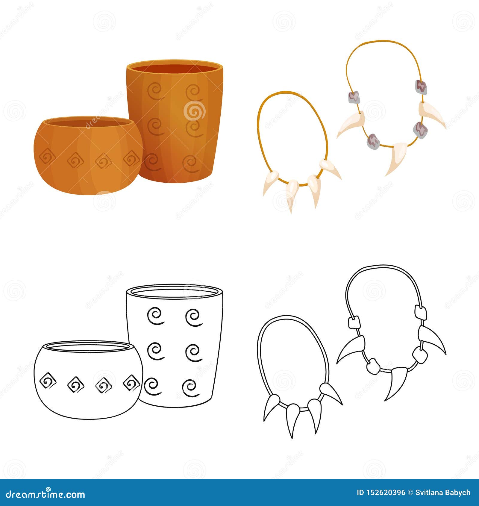 Vector Design of Evolution and Neolithic Icon. Set of Evolution and ...