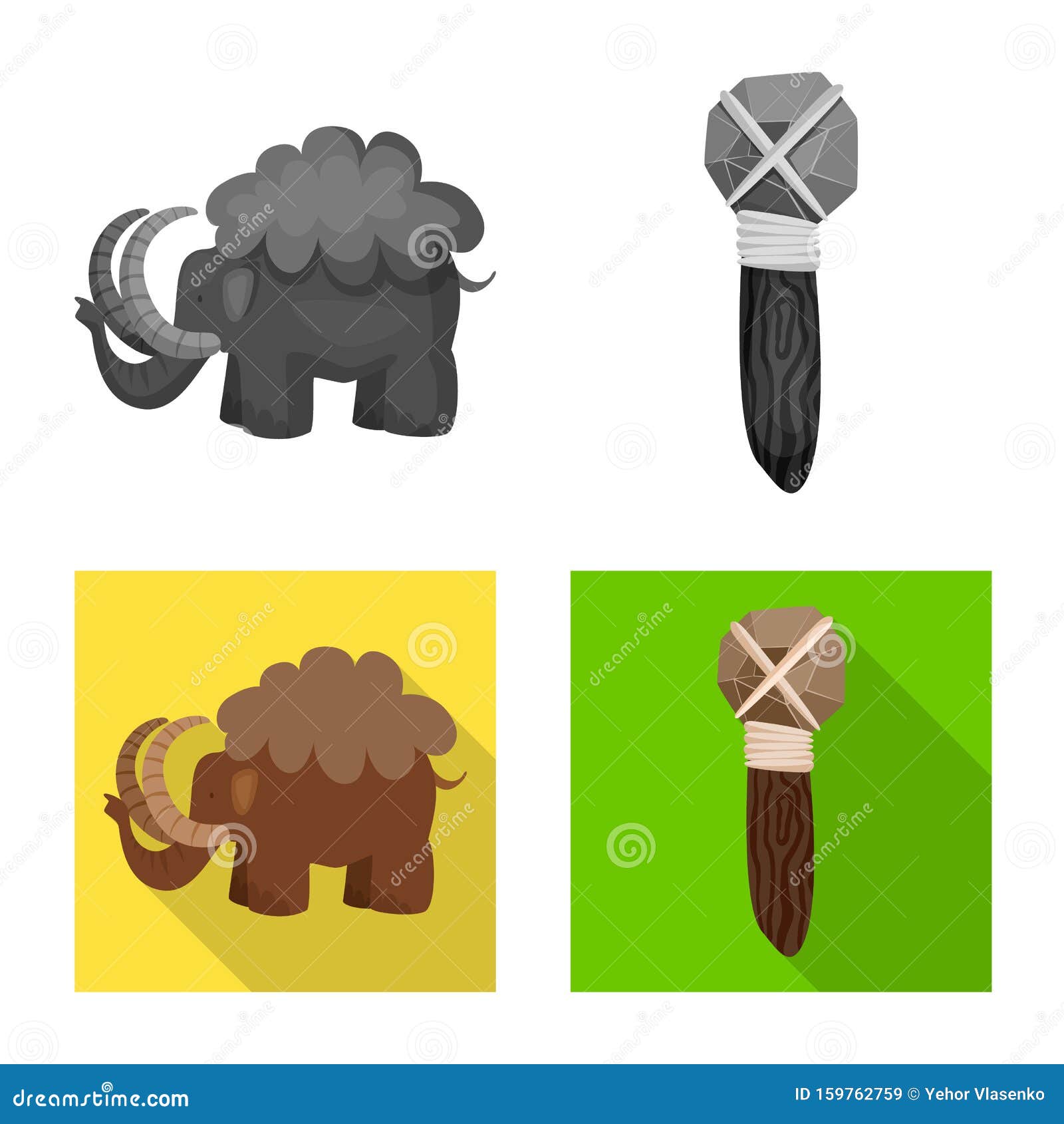 Vector Design of Evolution and Prehistory Icon. Collection of Evolution ...