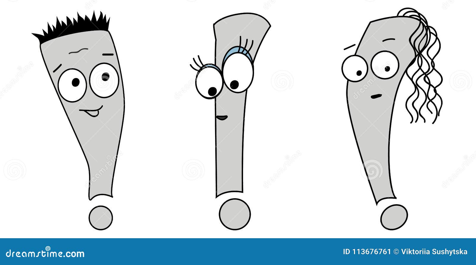 Vector Illustration of an Exclamation Mark. Emoji Character Stock ...