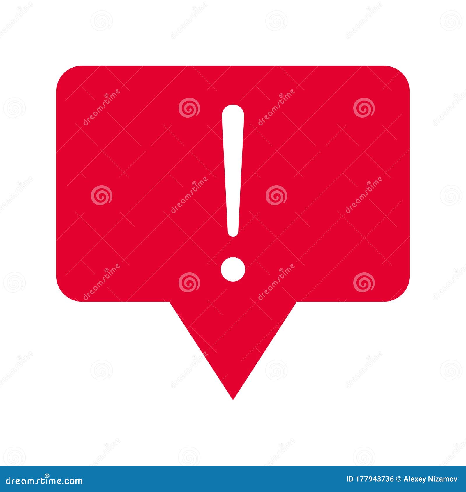 Vector Illustration of Exclamation Mark Icon. Attention Symbol. Note ...