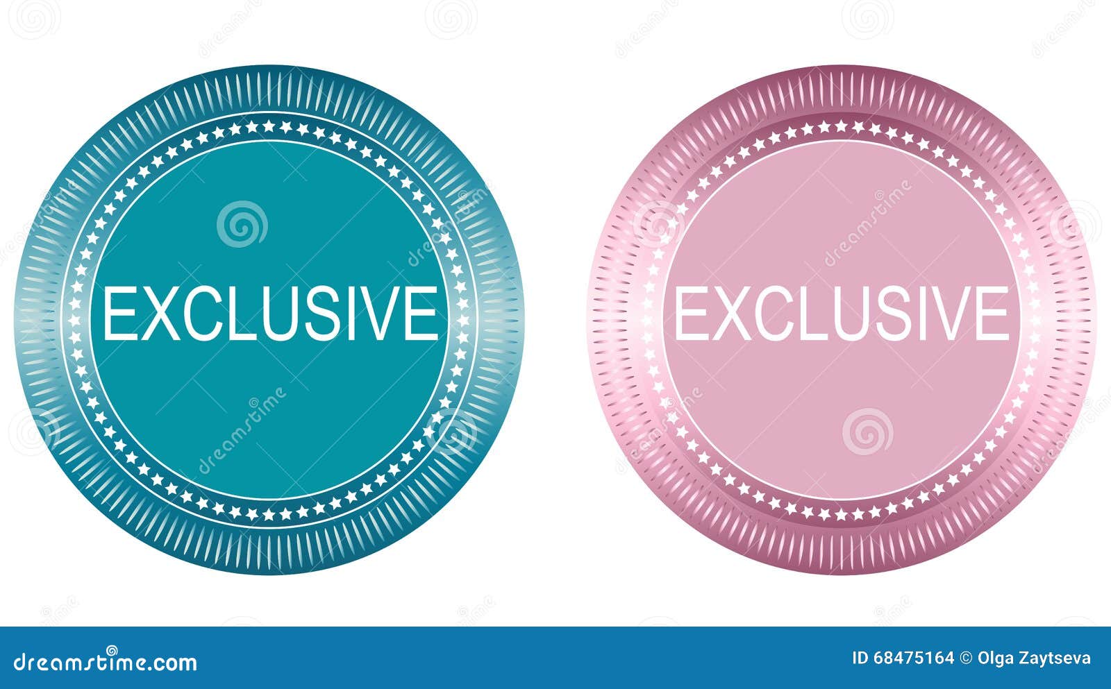 Vector Illustration of Exclusive Icons Stock Illustration ...