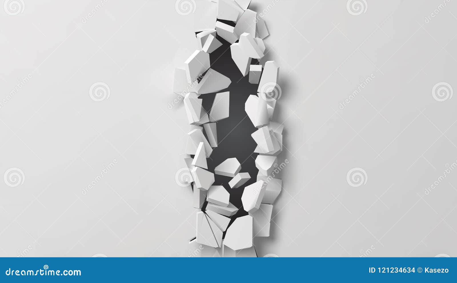 Exploding Wall Vector Clip Art | CartoonDealer.com #44171831