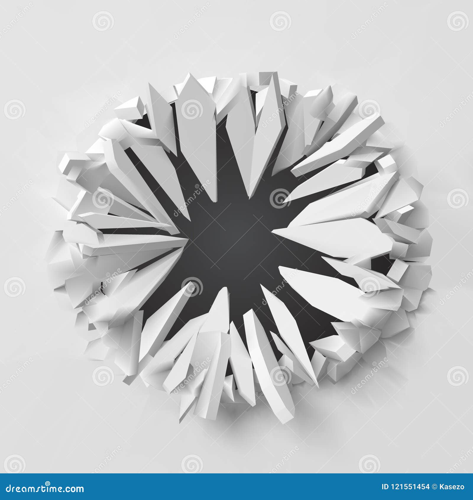 Exploding Wall Vector Clip Art | CartoonDealer.com #44171831