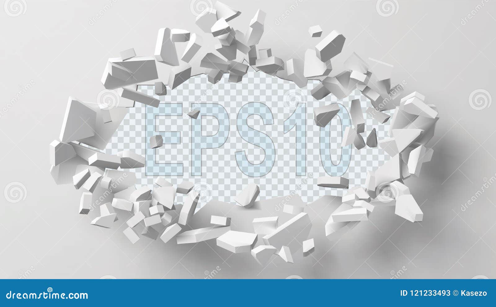 Exploding Wall Vector Clip Art | CartoonDealer.com #44171831