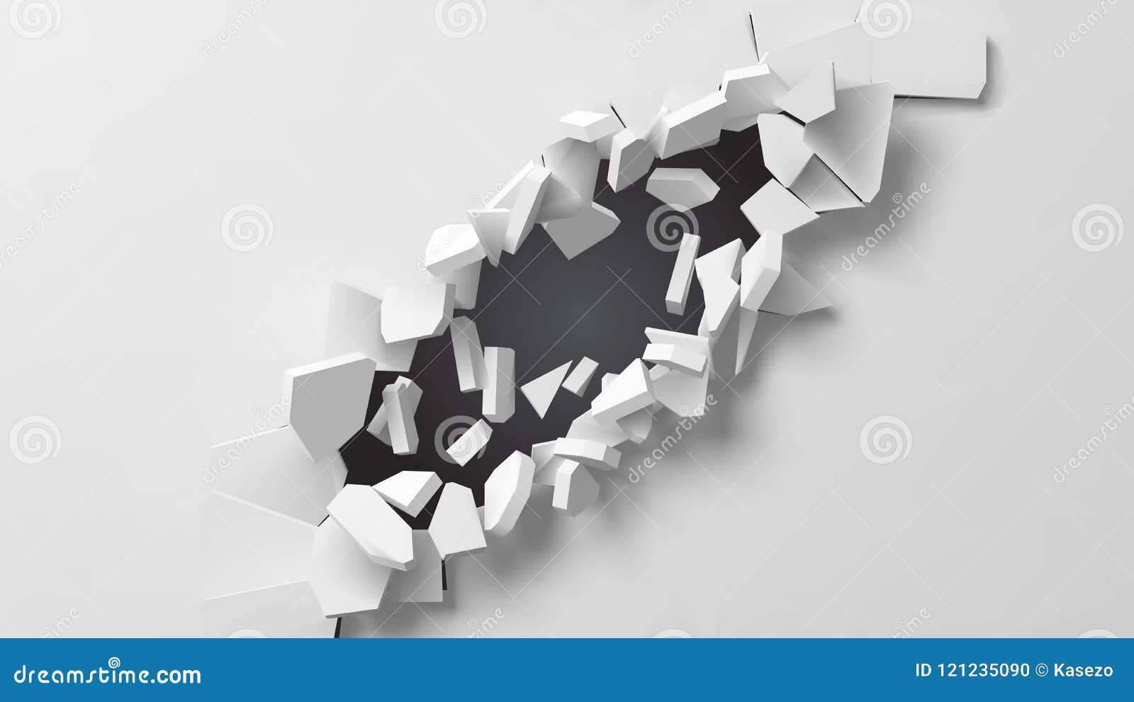 Exploding Wall Vector Clip Art | CartoonDealer.com #44171831