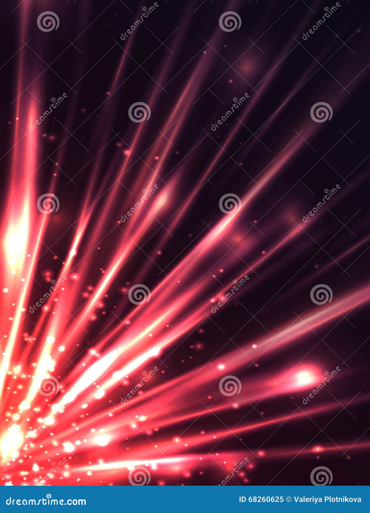 Vector Illustration with the Explosion and Bright Rays Stock Vector ...