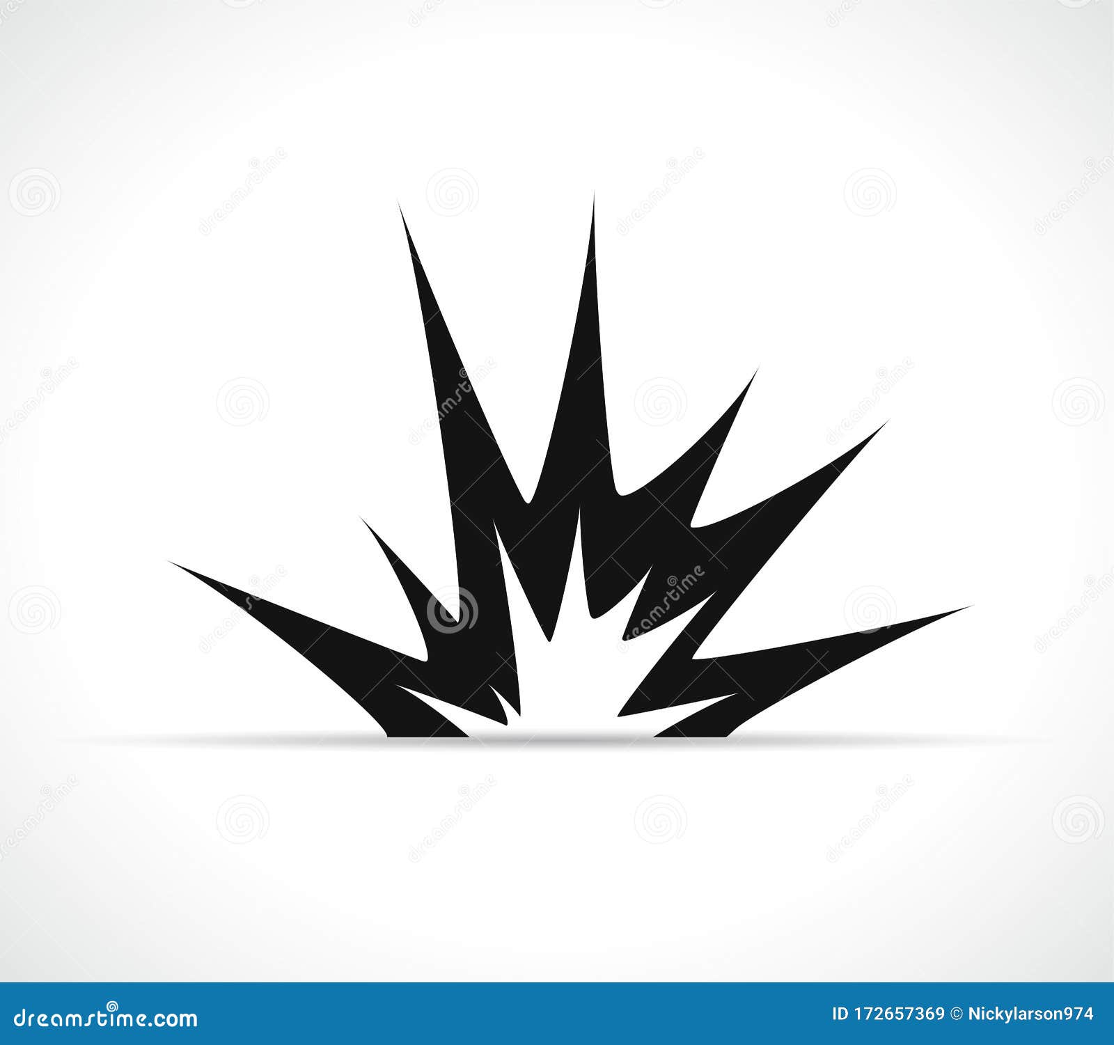Vector Explosion Icon Black Design Stock Vector - Illustration of ...
