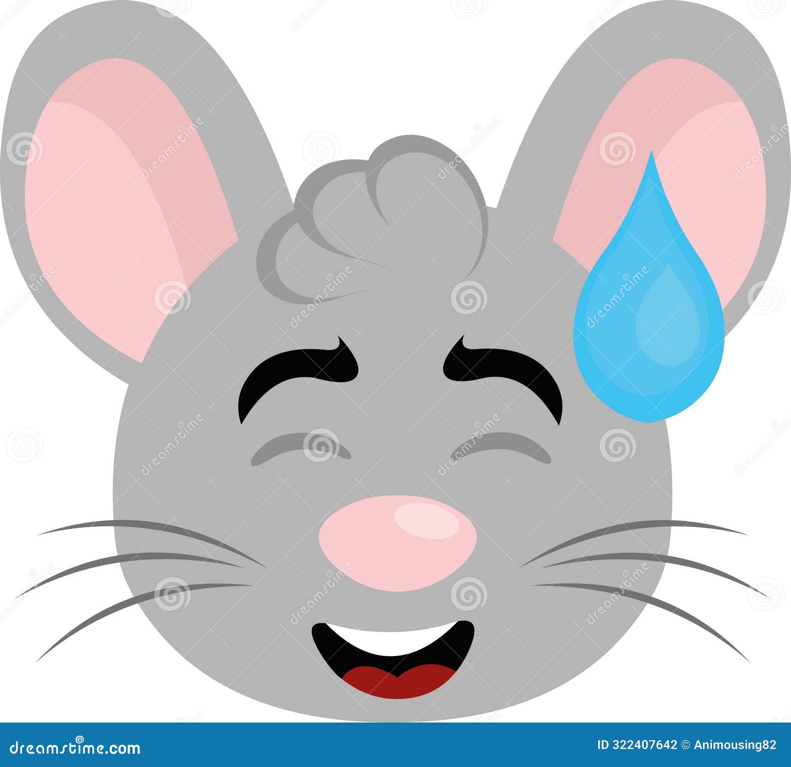 Head Mouse Expression Shame Stock Vector - Illustration of face, mammal ...