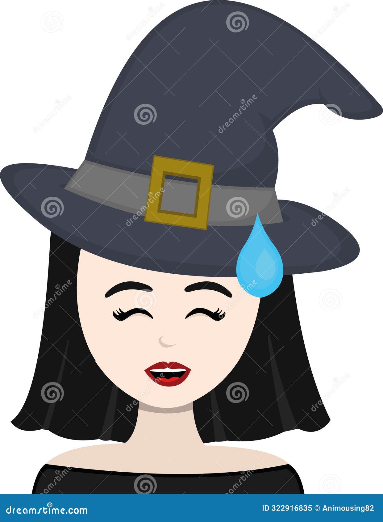 Witch shame expression stock vector. Illustration of embarrassed ...