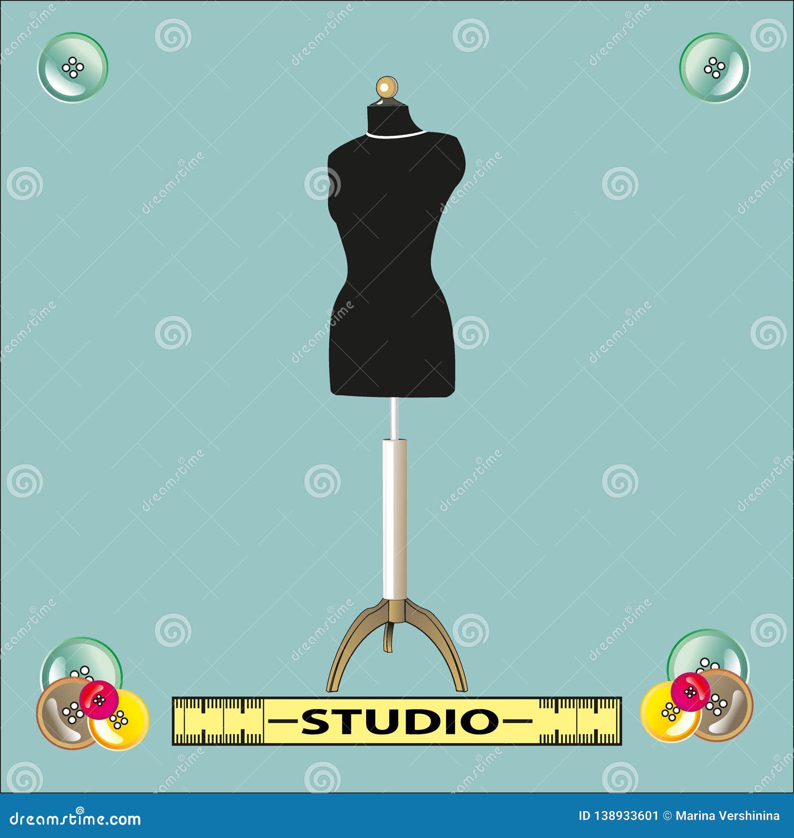 Vector Illustration of Fashion Mannequin. Body Forms Stock Illustration ...
