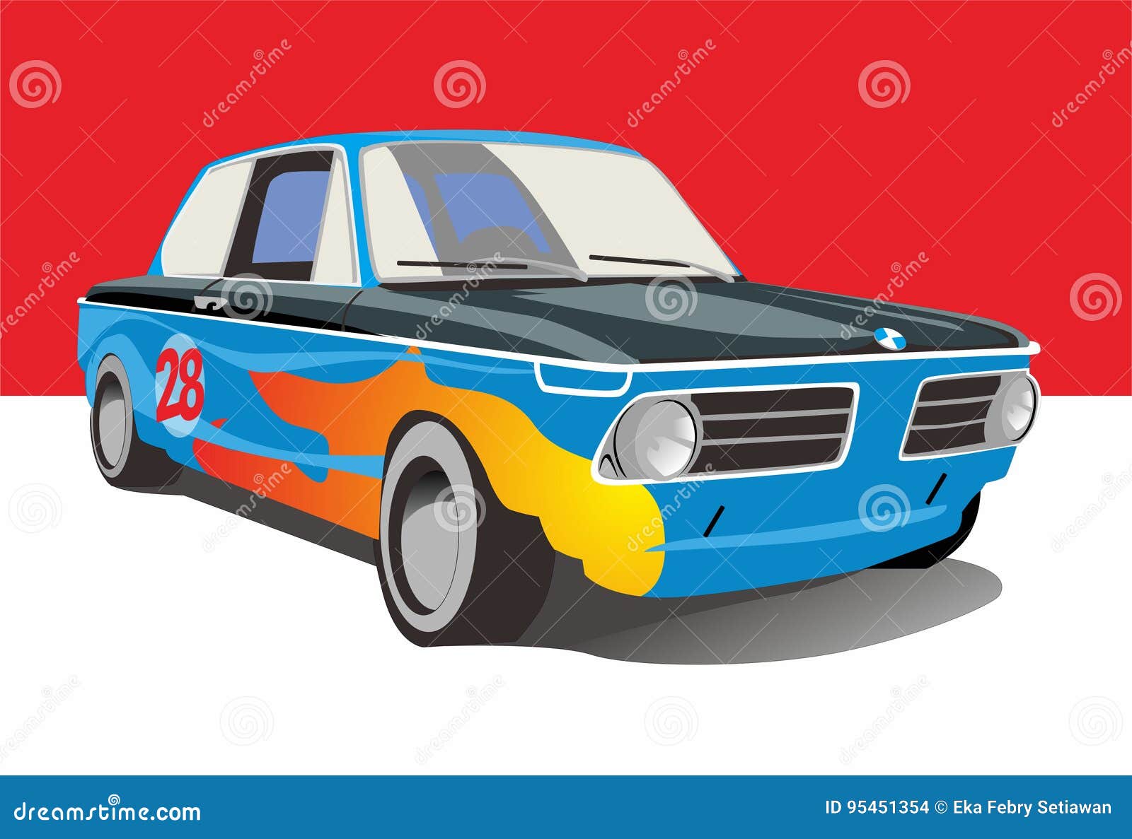 Vector Illustration Fast Car Stock Illustration - Illustration of fast ...