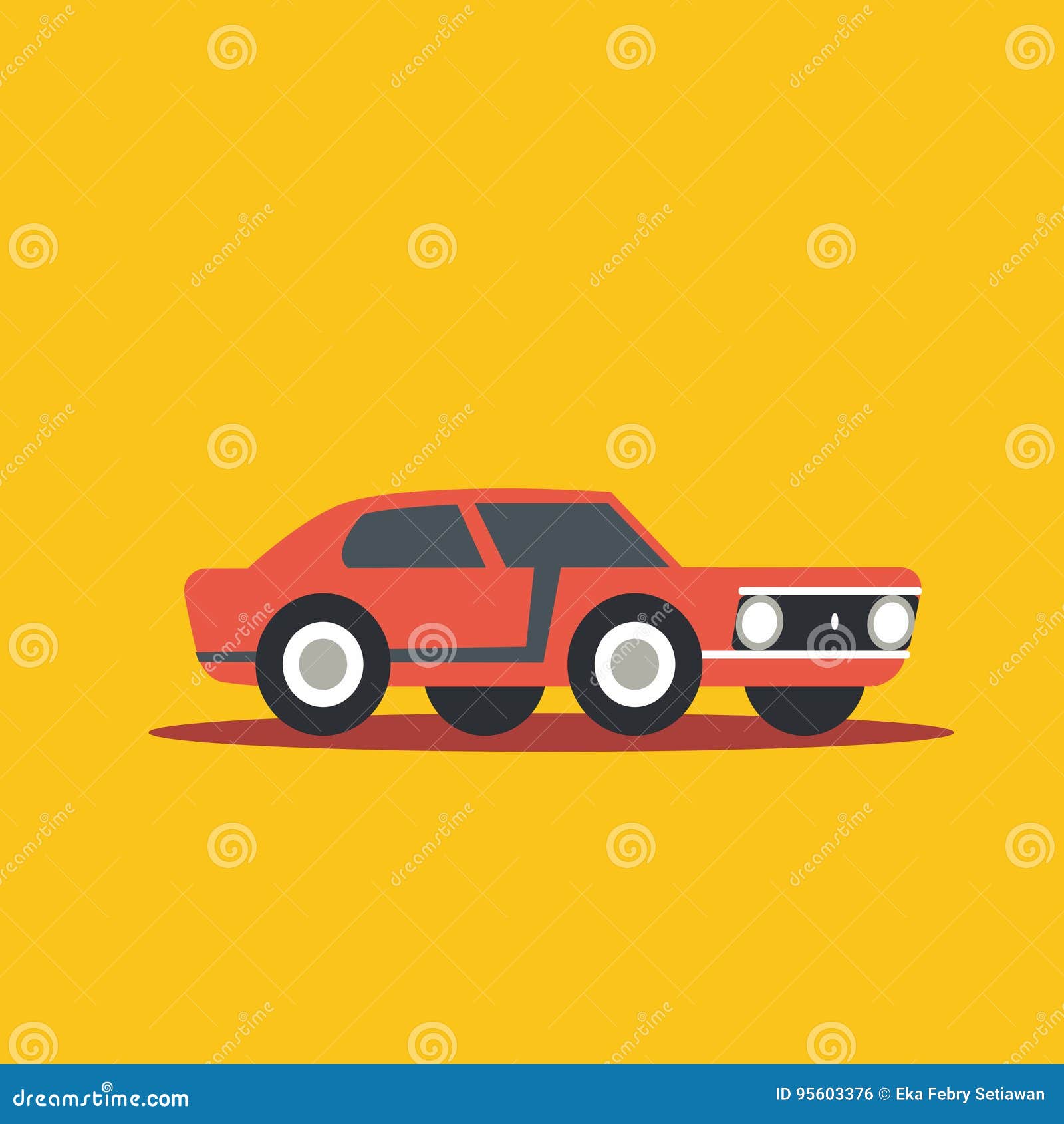 Vector Illustration Fast Car Stock Illustration - Illustration of ...