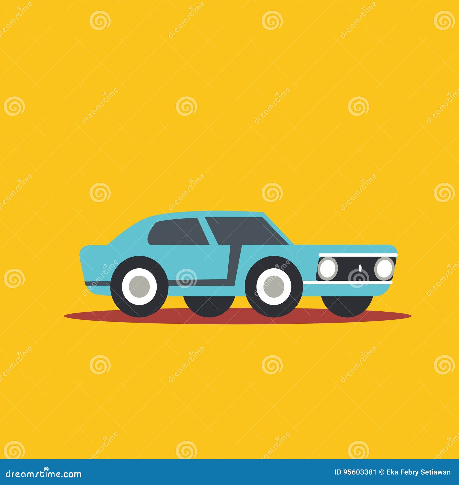 Vector Illustration Fast Car Stock Illustration - Illustration of ...